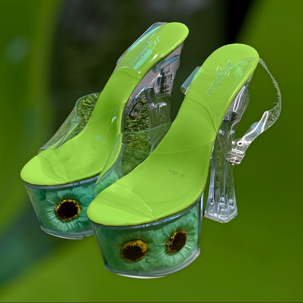 Exclusive Sunflower Platform Heels - Gem